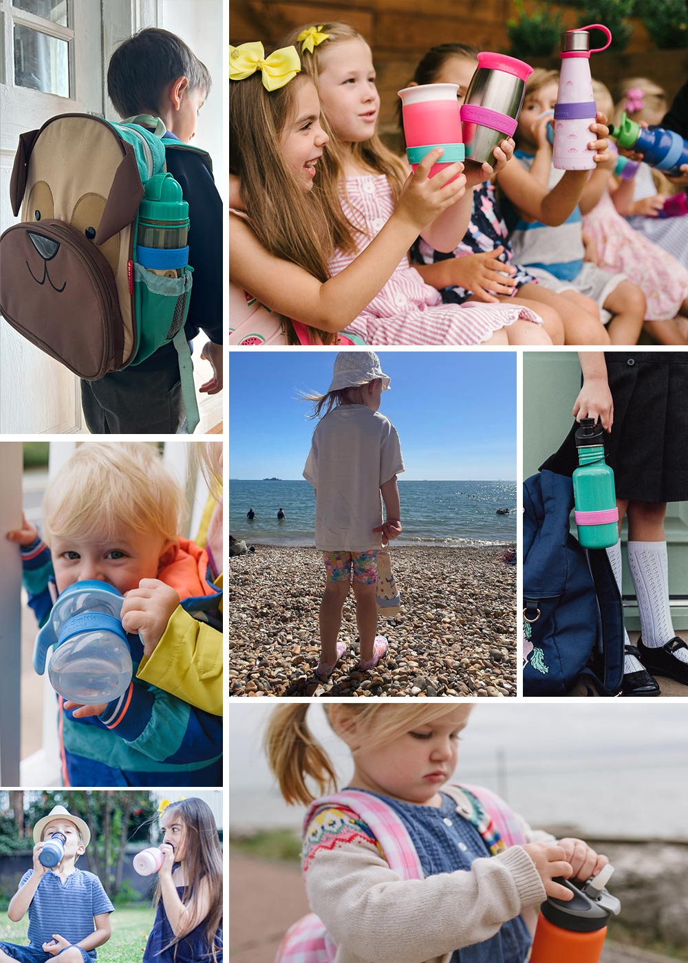 Personalised Kids Squeezy Water Bottle - BPA-free Silicone – Minaym