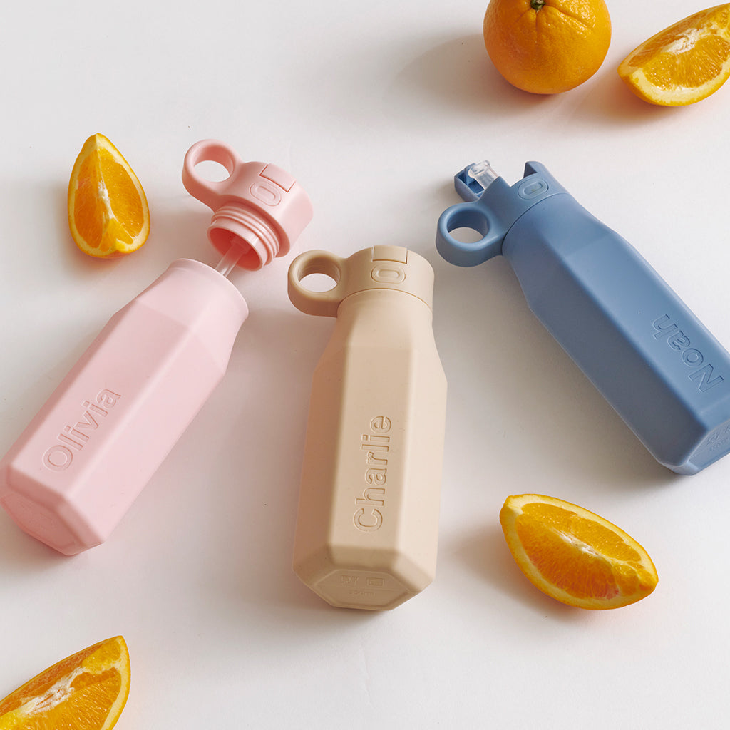 Personalised Kids Squeezy Water Bottle - BPA-free Silicone – Minaym