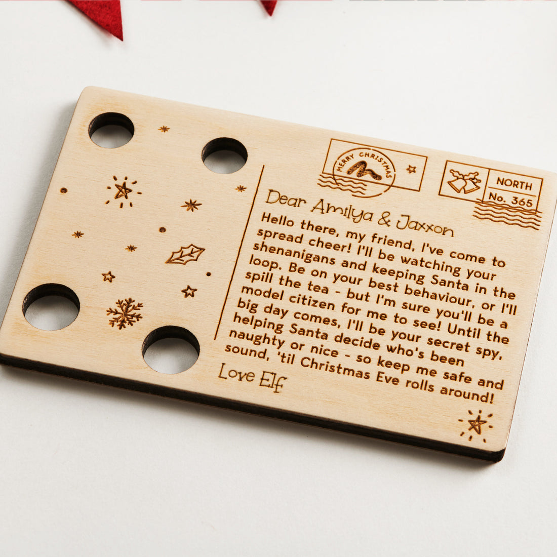 Personalised Elf Arrival Postcard | Magical Christmas Tradition – Minaym