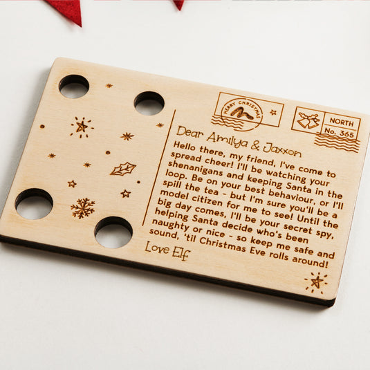 Personalised Elf Arrival Postcard | Magical Christmas Tradition – Minaym